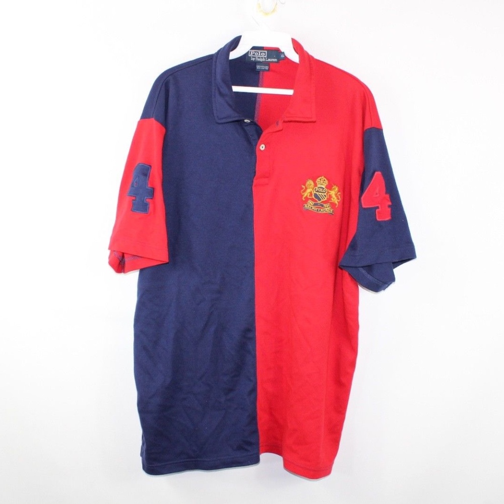 Vintage 1997 Ralph Lauren Color Block Crest Shirt - Gem